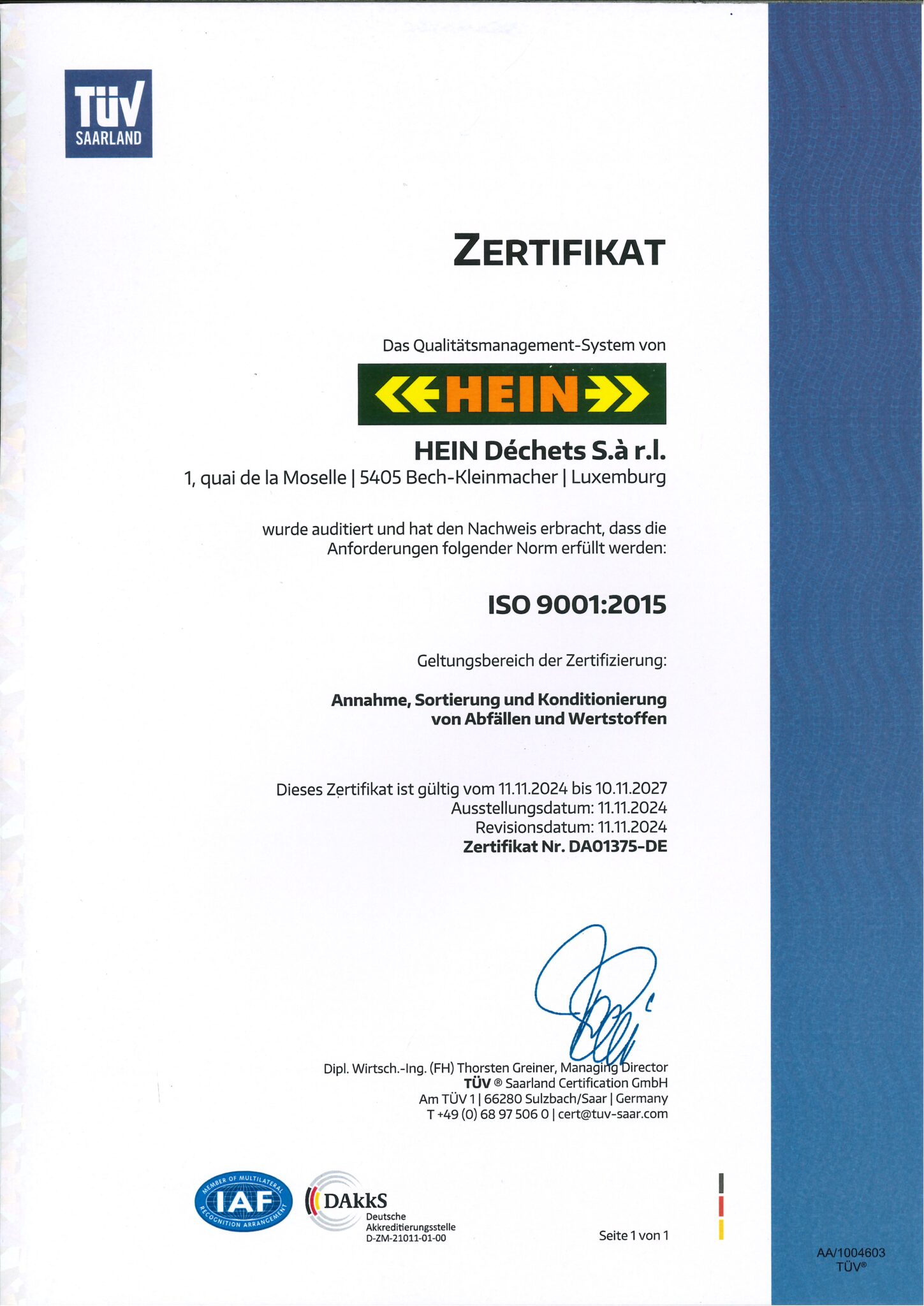 Das Unternehmen - Hein Group